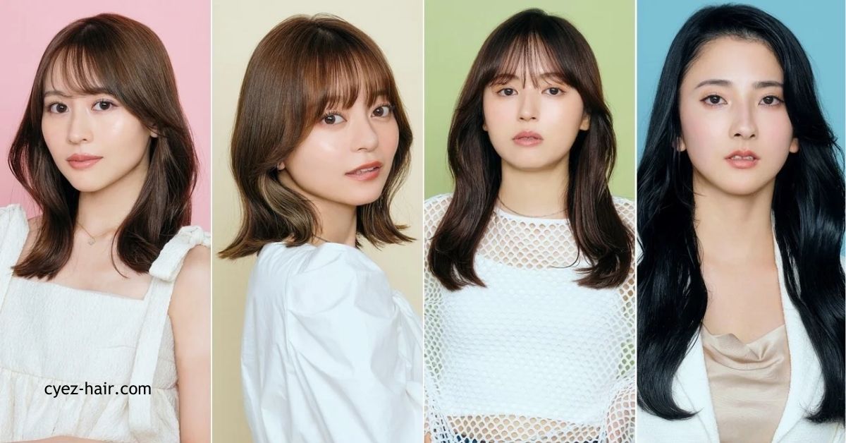 顔型・髪質別ヘア スタイル イメージ完全ガイド【2025年最新トレンド】 - cyez